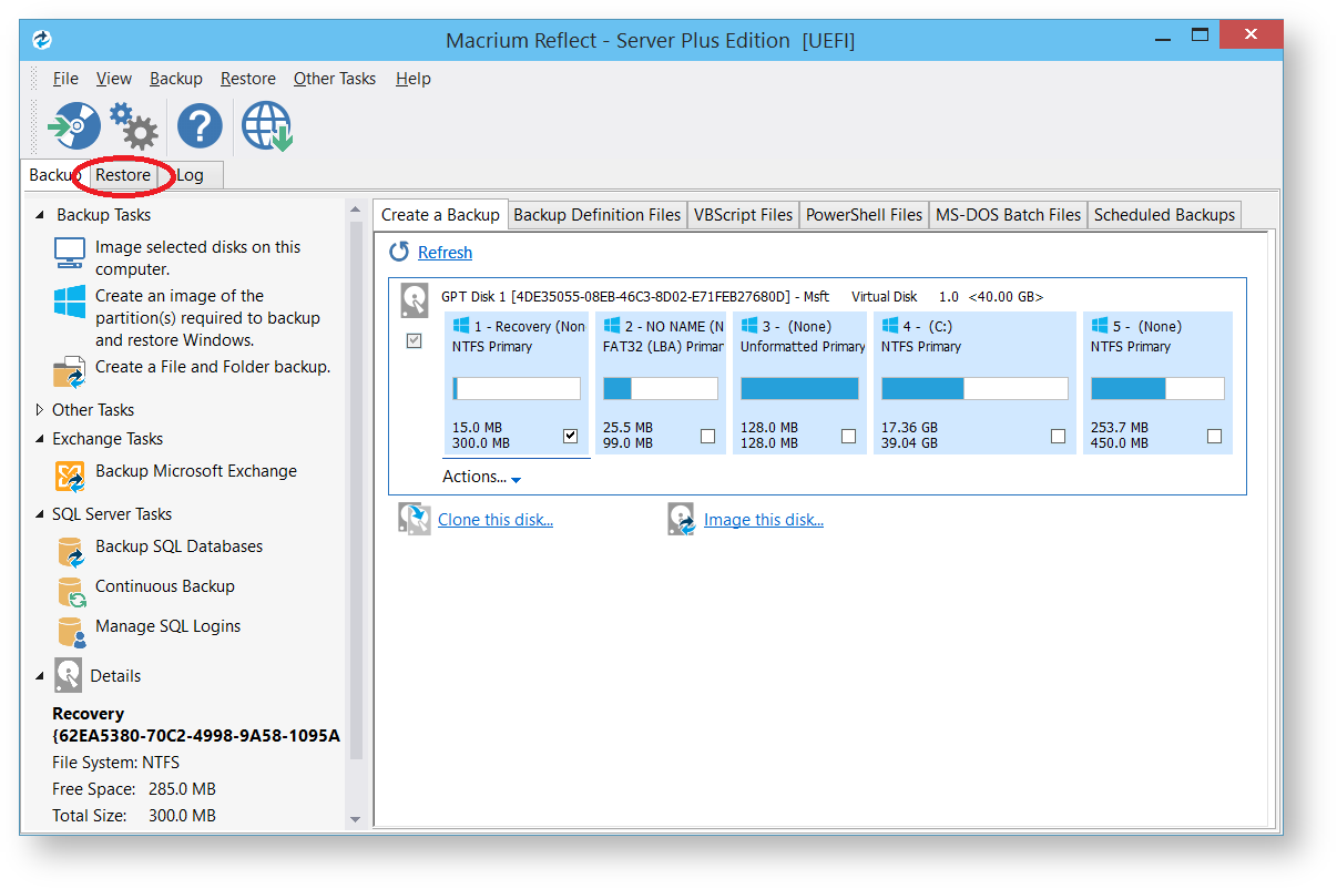 Restoring A File And Folder Backup Knowledgebase Macrium Reflect