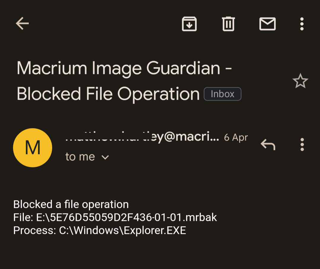 _MIG_Settings_Email - KnowledgeBase X - Macrium Reflect Knowledgebase