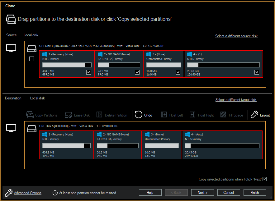 _RESTORE_CLONE_PARTITION_RESIZE - KnowledgeBase X - Macrium Reflect Knowledgebase
