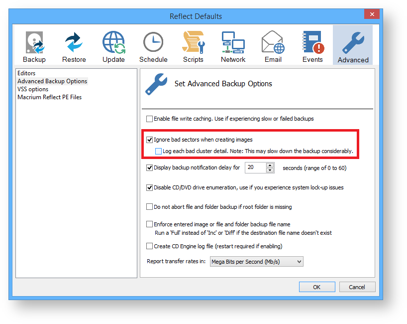 Imaging disks with bad sectors - KnowledgeBase - Macrium Reflect ... Imaging disks with bad sectors - KnowledgeBase - Macrium Reflect ...