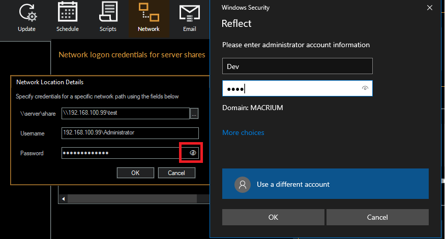 _PASSWORD_REVEAL - Knowledgebase 8.0 - Macrium Reflect Knowledgebase