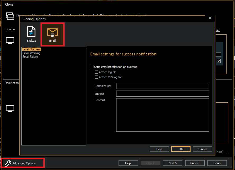 _CLONE_EMAIL - KnowledgeBase v7.2 - Macrium Reflect Knowledgebase - KnowledgeBase v7.2 - Macrium ...