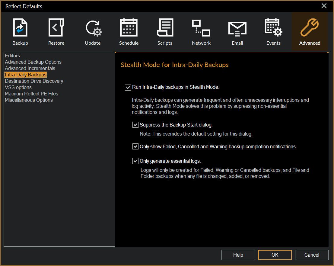 _INTRADAILY - KnowledgeBase v7.2 - Macrium Reflect Knowledgebase - KnowledgeBase v7.2 - Macrium ...