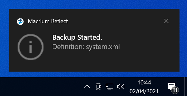 _WIN10_NOTIFICATIONS - Knowledgebase 8.0 - Macrium Reflect Knowledgebase