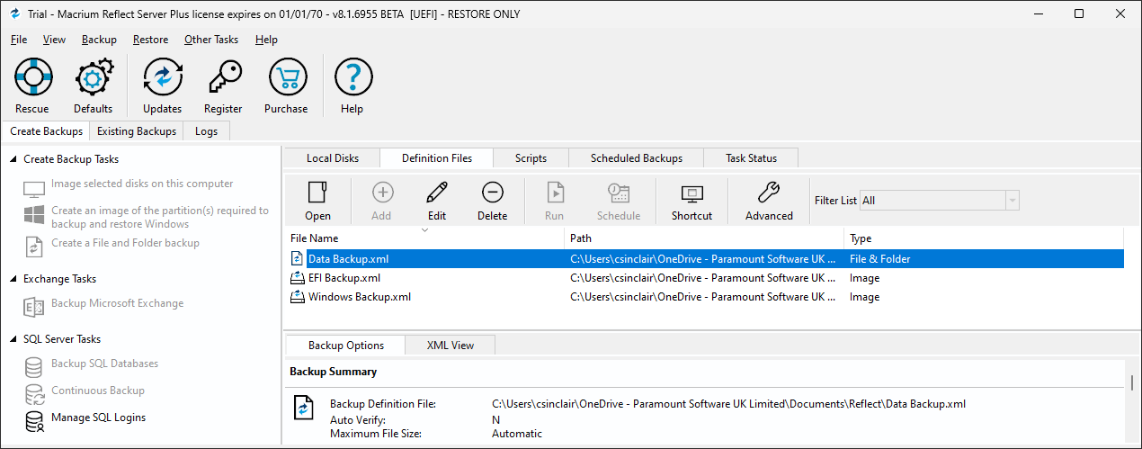 Restoreonlymode Knowledgebase 80 Macrium Reflect Knowledgebase